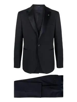 Tagliatore Single-breasted Virgin-wool Suit - Blue