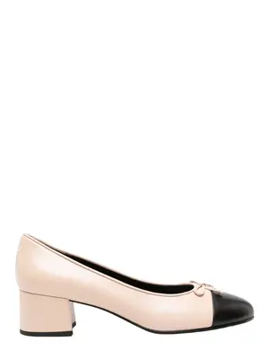 Tory Burch Cap-toe 45mm Leather Pumps - Pink