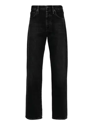 Acne Studios Mid-rise Straight-leg Jeans - Black