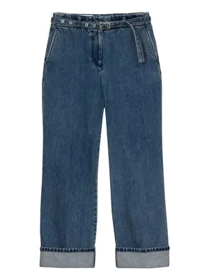 3.1 Phillip Lim Belted Flared Jeans - Blue