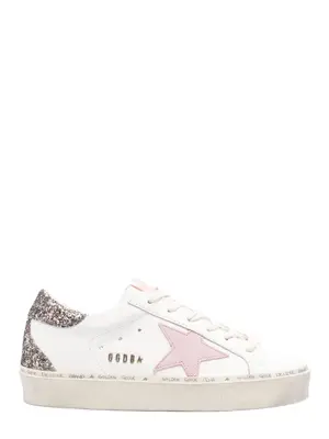GOLDEN GOOSE Hi Star Glittered Sneakers - White