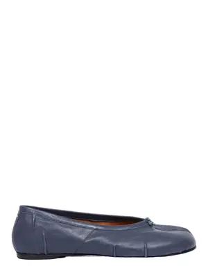 MAISON MARGIELA Tabi Leather Ballerina Shoes - Blue