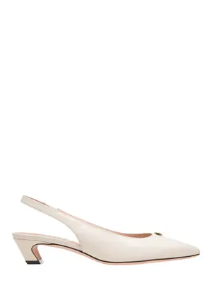 Bally Emblem-plaque Slingback Pumps - Neutrals
