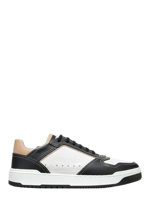 Brunello Cucinelli Colour-block Panelled Leather Sneakers - White