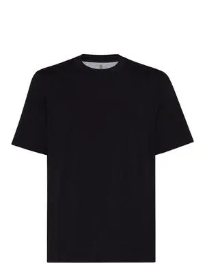 Brunello Cucinelli Crew-neck Cotton Jersey T-shirt - Black