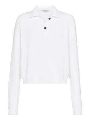 BRUNELLO CUCINELLI Brunello Cucinelli Ribbed Knit Polo-Collar Jumper