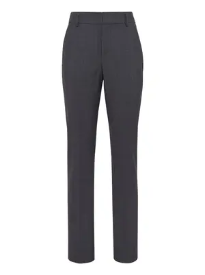 Brunello Cucinelli High-waist Tapered Trousers - Grey