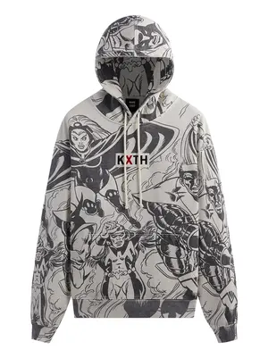 Kith For X-men Assemble Vintage Hoodie - Cream