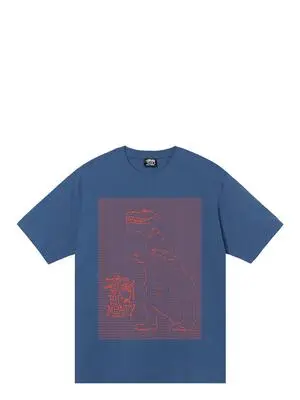 StÜssy Dots & Loops Tee - Blue