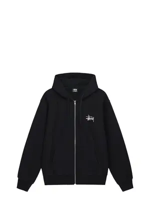 StÜssy Basic Zip Hoodie - Black
