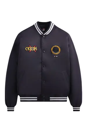 Kith For X-men Cyclops Satin Bomber Jacket - Black