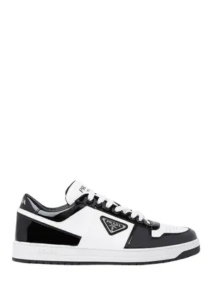 Prada Downtown Leather Sneakers - Black