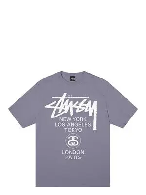 StÜssy World Tour Tee 'mauve - Purple