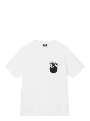 StÜssy 8 Ball Tee - White