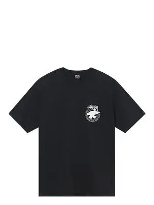 StÜssy Beach Roots Pigment Dyed Tee - Black