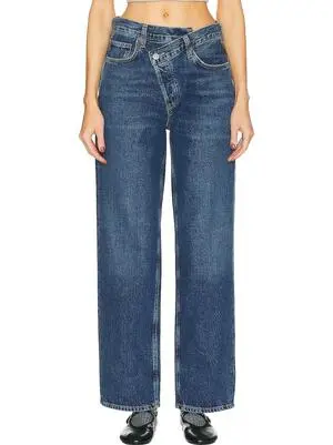 AGOLDE Criss Cross Straight Leg Jeans - Control