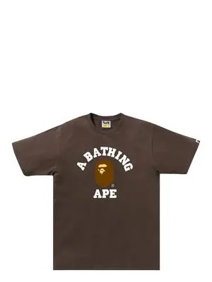A BATHING APE College Tee - Brown