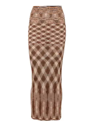 Missoni Space-dyed High-rise Knit Maxi Skirt - Multicoloured