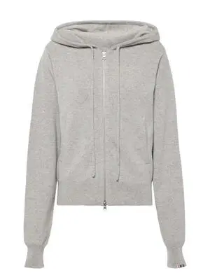 EXTREME CASHMERE X N°318 Hood Cashmere-blend Zip-up Hoodie - Grey