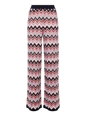 Missoni Zig Zag High-rise Wide-leg Pants - Multicoloured