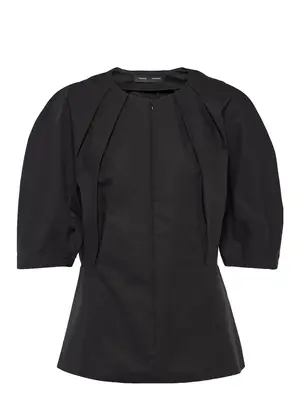 Proenza Schouler Georgia Pleated Top - Black