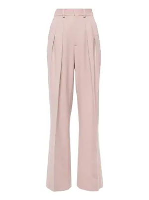 Victoria Beckham High-rise Wide-leg Pants - Pink