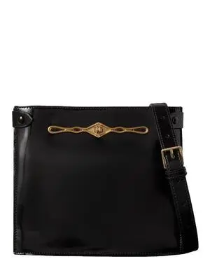 METIER Fernando Jorge Stowaway Embellished Patent-leather Shoulder Bag - Black