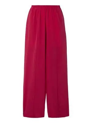 ESSE STUDIOS ESSE Studios Classico Silk Crepe De Chine Wide-leg Pants