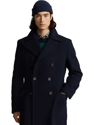 Ralph Lauren Polo Soft Tailored Wool-blend Topcoat - Navy