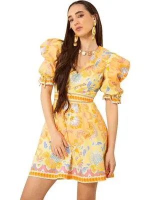 Hale Bob Skylar Poplin Dress - Yellow
