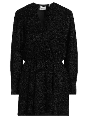 MARANT ETOILE Crepe Mini Dress - Black
