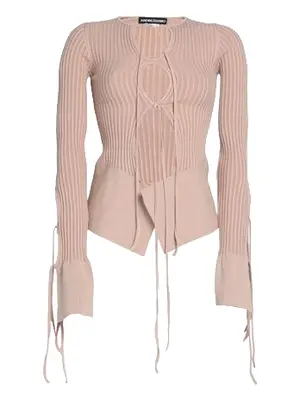 ANDREĀDAMO Knitted Cardigan - Beige