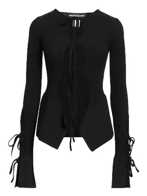 ANDREĀDAMO Knitted Cardigan - Black
