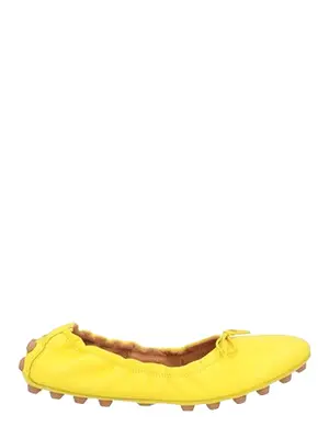 TOD'S Ballet Flats In Leather - Yellow