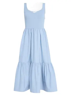 Tanya Taylor Tanya Taylor Josephina Sleeveless Midi Dress Blue Bird