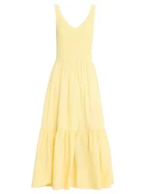 Tanya Taylor Tanya Taylor Josephina Sleeveless Midi Dress Lemon Meringue