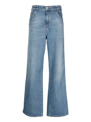 Blumarine Mid-rise Boyfriend Jeans - Blue