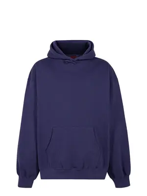 Supreme Satin Appliqué Washed Hoodie - Blue