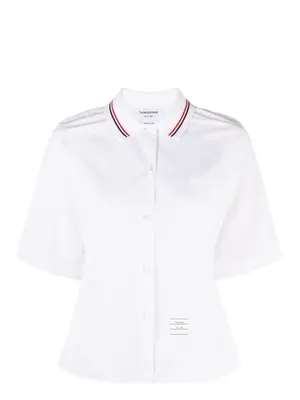 Thom Browne Box Pleat Cotton Shirt - White