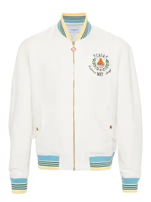 Casablanca Trophy Bomber Jacket - Neutrals