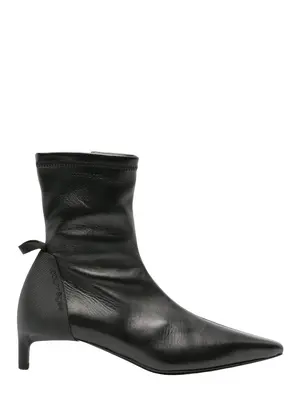 COURREGES Scuba 45mm Leather Boots - Black