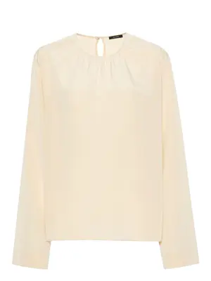 JOSEPH Braidwood Silk Blouse - Neutrals