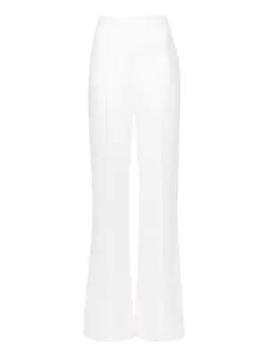 Chloé Pleated Wide-leg Trousers - White