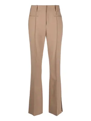 Helmut Lang Flared Tailored Trousers - Brown