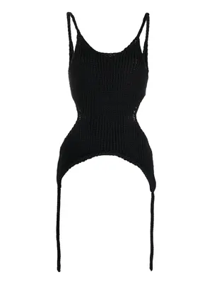 AISLING CAMPS Kora Corset Tank Top - Black