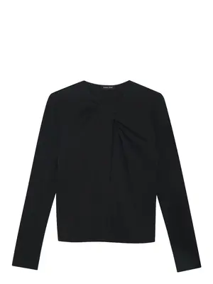 ANINE BING Amaya Cut-out Top - Black