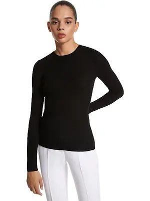 Michael Kors Super Cashmere Long-sleeve Shirt - Black