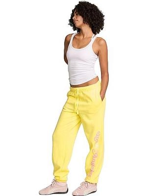 Pink Campus Fleece™ Sweatpants - Yellow
