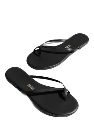 Tkees TKEES Riley Metallic Flip Flop Black