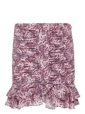 Isabel Marant Milendi Ruffled Mini Skirt - Pink